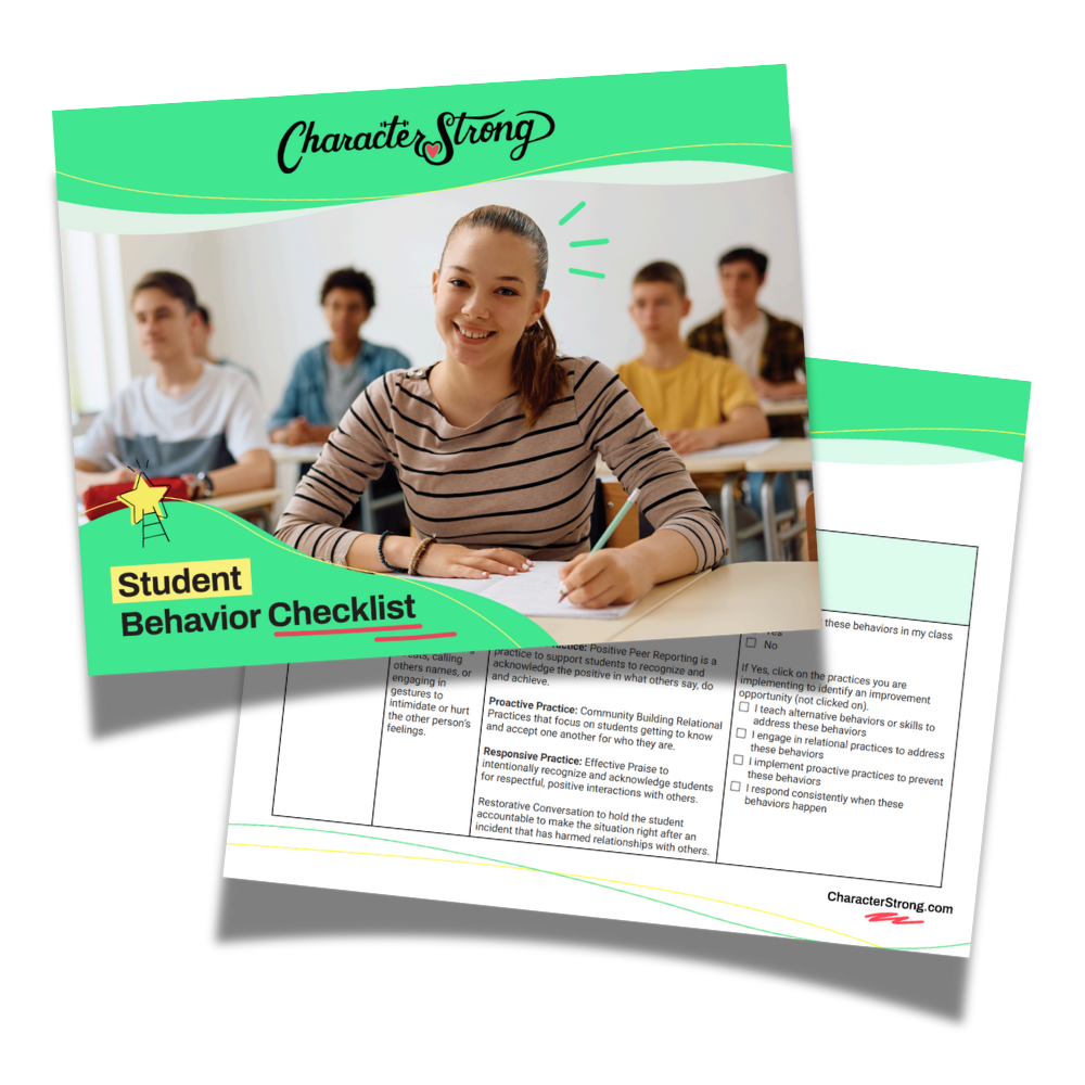 Student Behavior Checklist